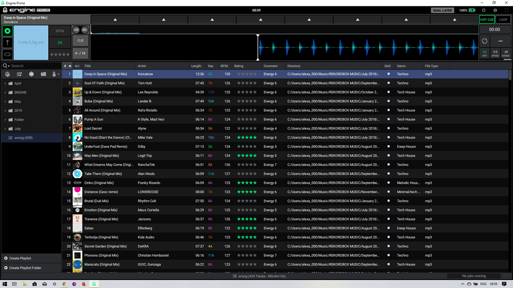 Some tracks... analyse every time - Engine PRIME - Engine DJ Community