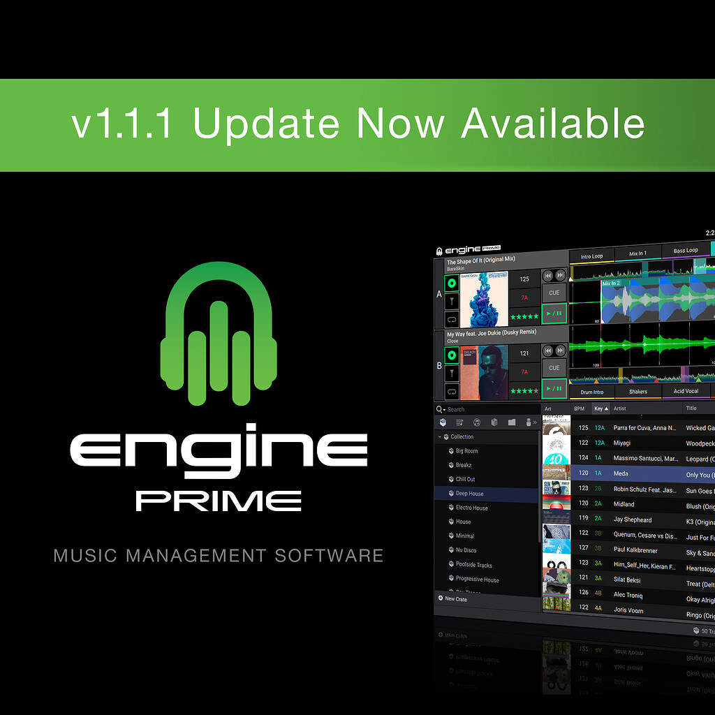 New Software Release: Engine Prime 1.1.1 - Engine PRIME - Engine DJ ...