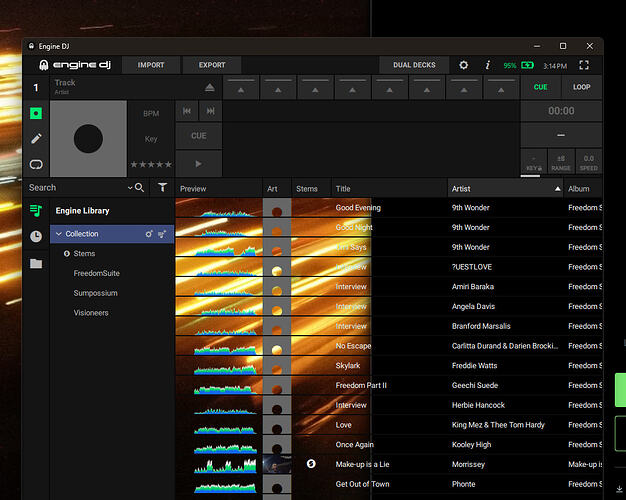 Engine DJ background is transparent - Engine DJ (Mac & PC) - Engine DJ ...